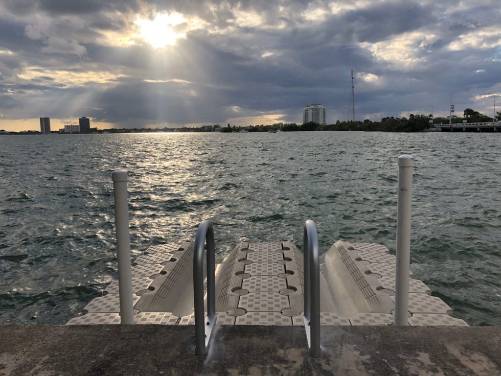 JetSLIDE Double Jet Ski drive-on floating dock without posts - Candock ...